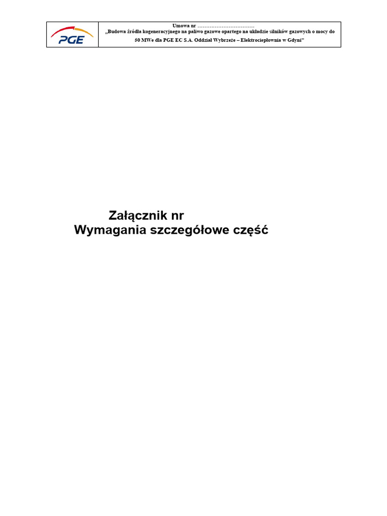 Zał. 1E Do PFU Wymagania Ogólne Dla Części AKPiA | PDF