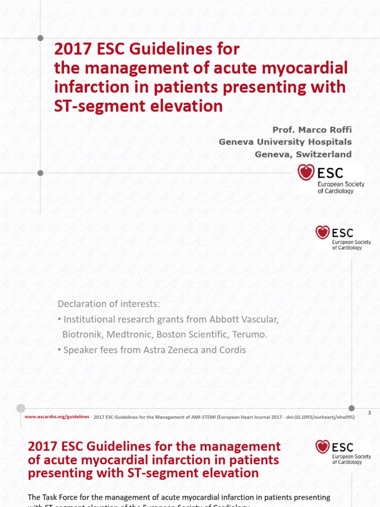 MI guidelines power point | PDF | Percutaneous Coronary Intervention ...