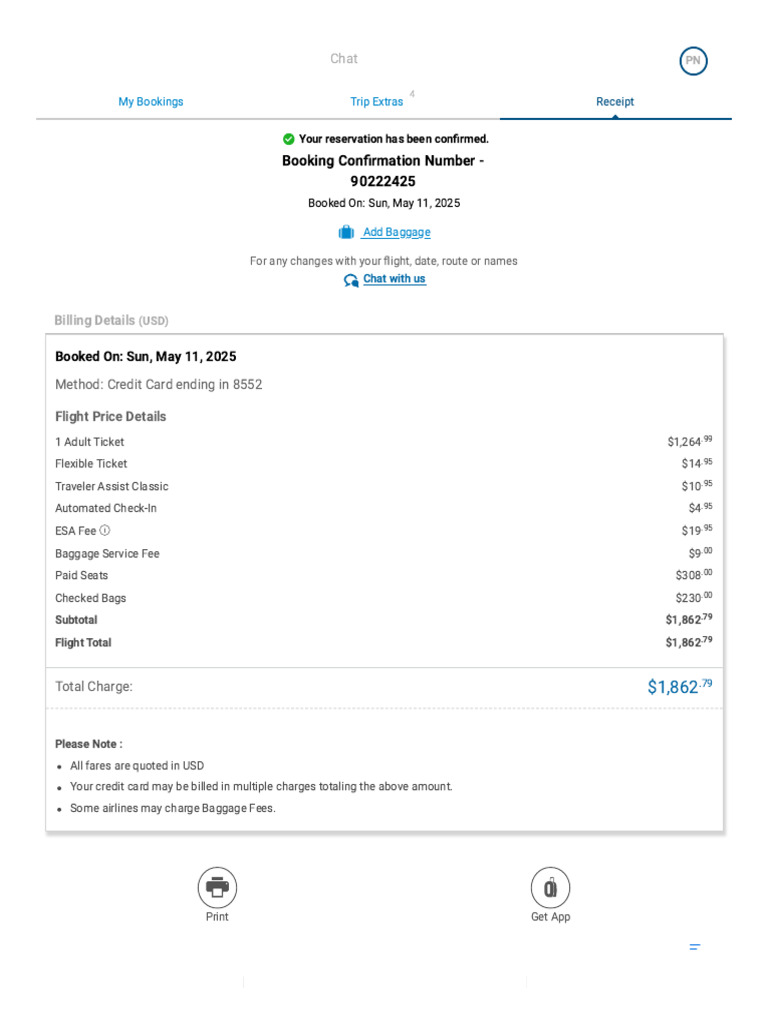 CheapOair - Booking Confirmation | PDF