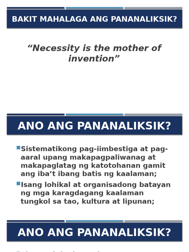 Sulating Pananaliksik | PDF