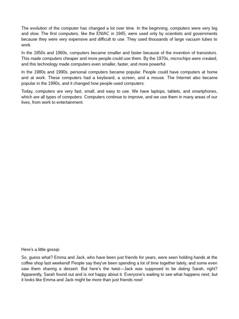 The Evolution of The Computer Has Changed A Lot Over Time | PDF