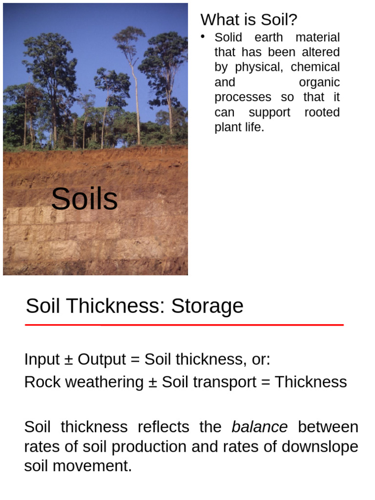Week 4 Soil and Soil Formation | PDF | Soil | Erosion