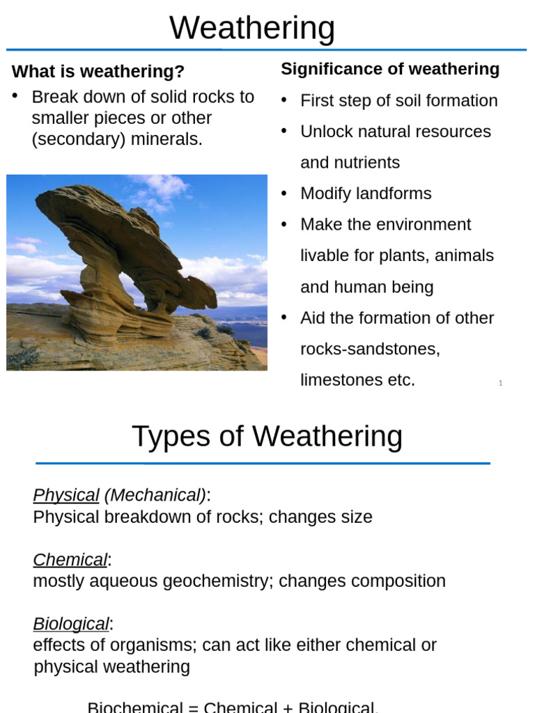 Week 3 Weathering | PDF | Weathering | Soil