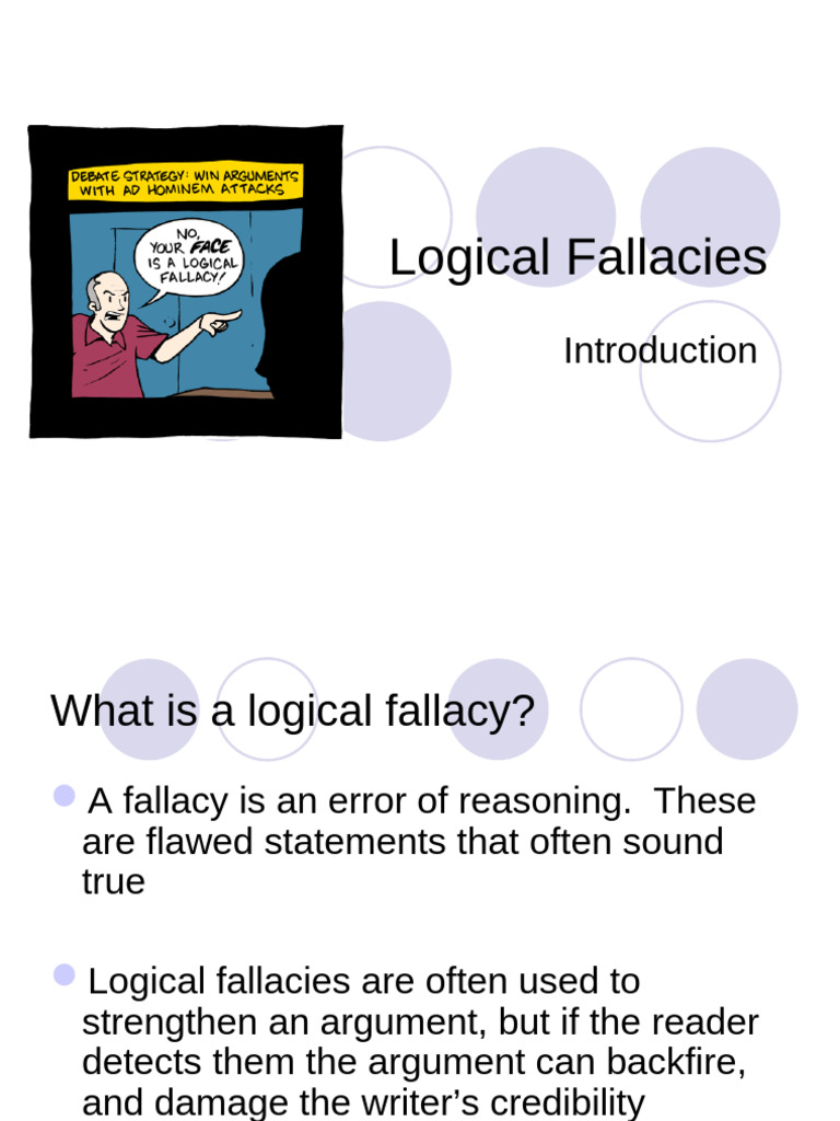 Intro to Logical Fallacy | PDF | Fallacy | Argument