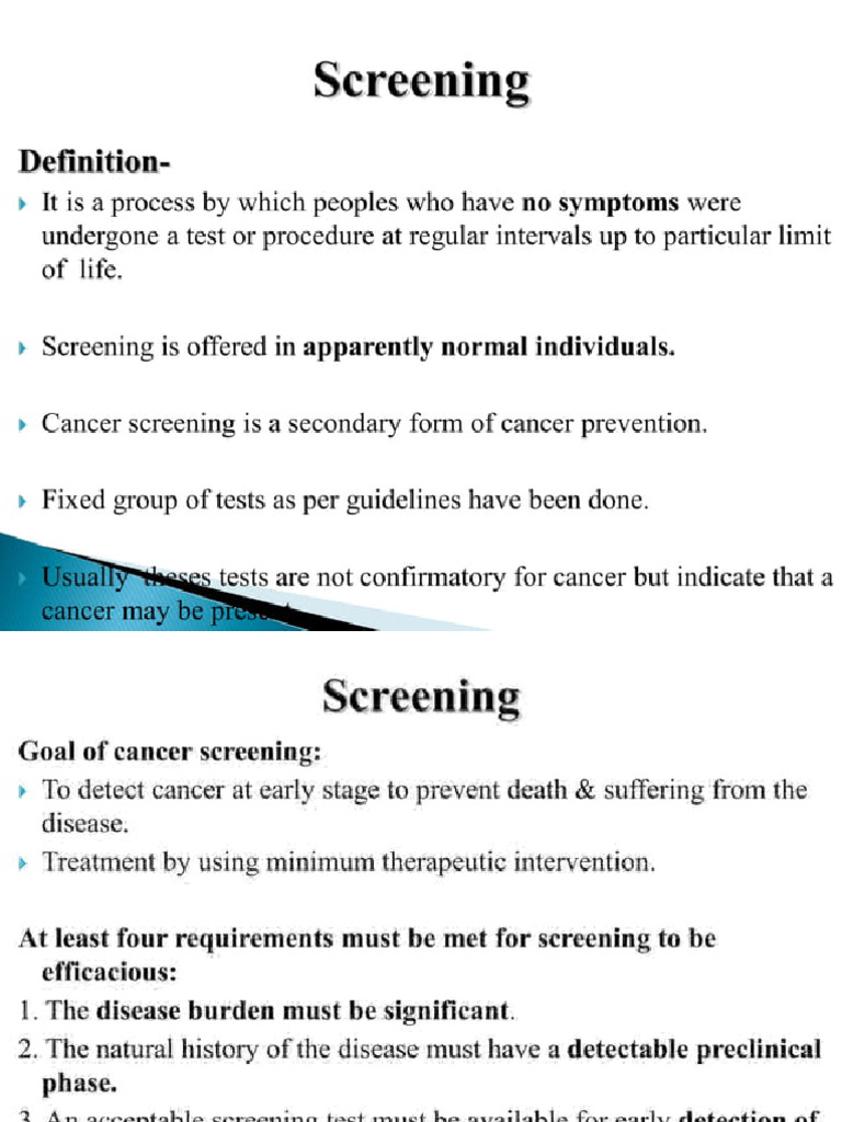 Screening | PDF