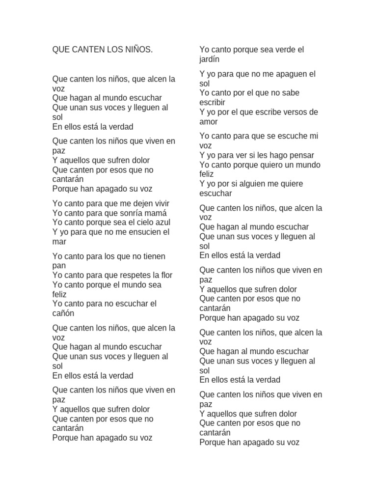Que Canten Los Niños | PDF | México