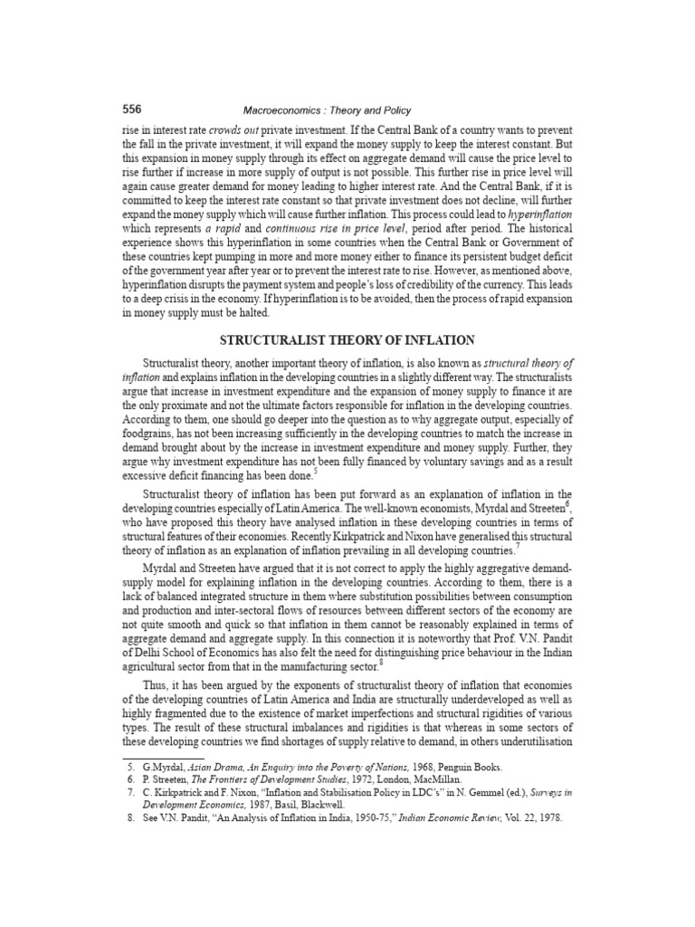 UNIT 5.1structural Theory of Inflation | PDF | Interest | Interest Rates