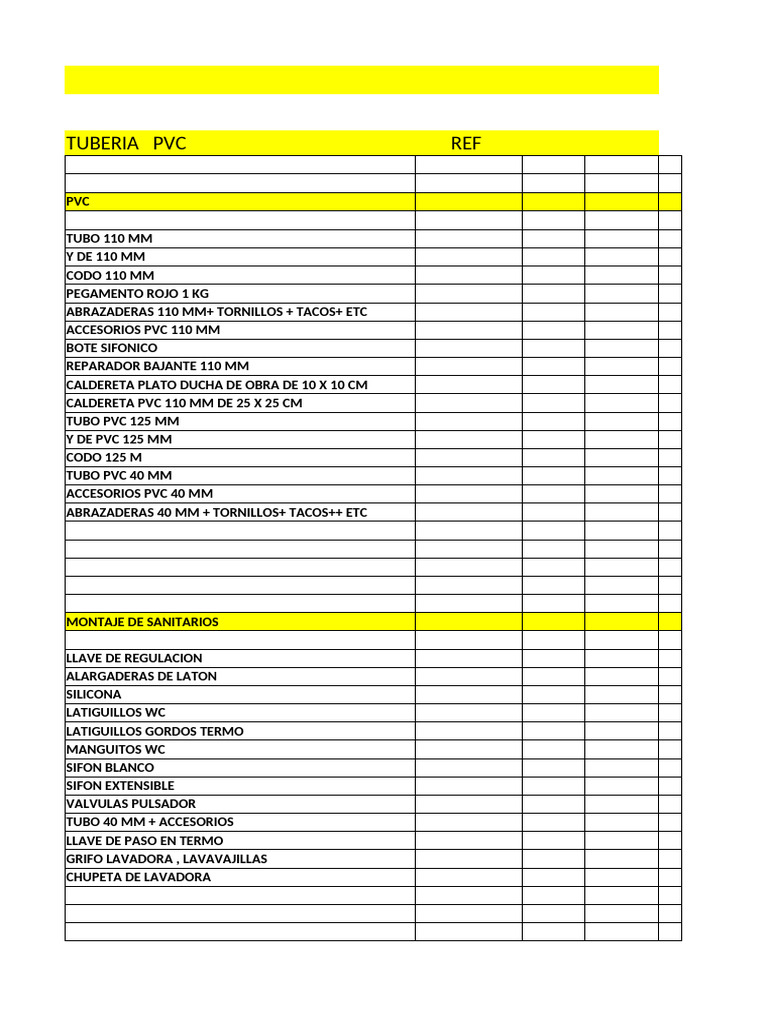 Comparativo Pex- Barbi - -Actualizado Abril 22 | PDF | Agua ...