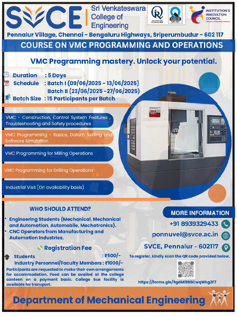 VMC Training Brochure - MEC | PDF