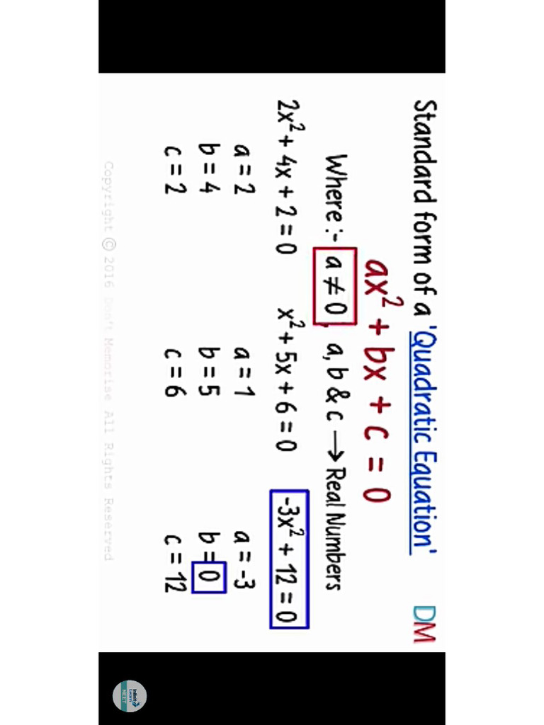 Quadratic Equations | PDF