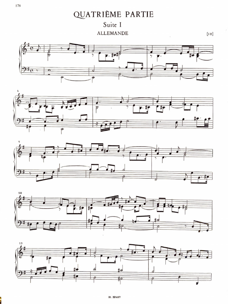 Froberger - Suite in E Minor | PDF