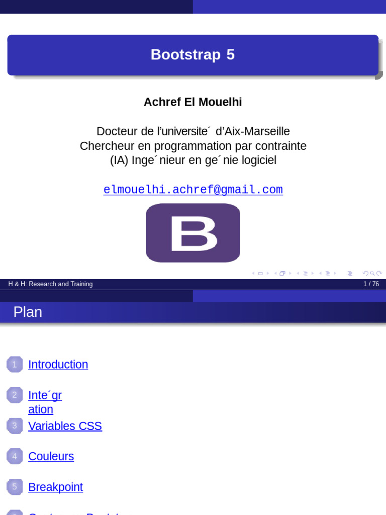 Guide sur Bootstrap 5 | PDF | Infrastructure logicielle | Html