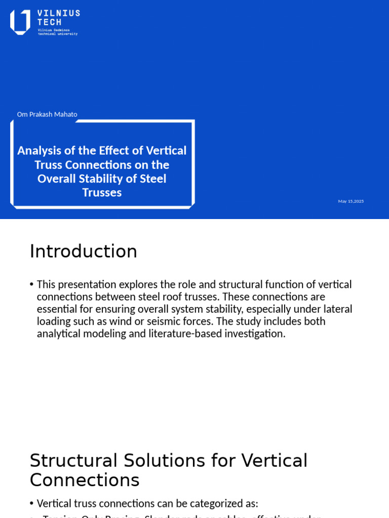 Vertical Connections Presentation | PDF