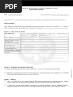 Annex A Self Declaration Form For Kyc Updation | PDF