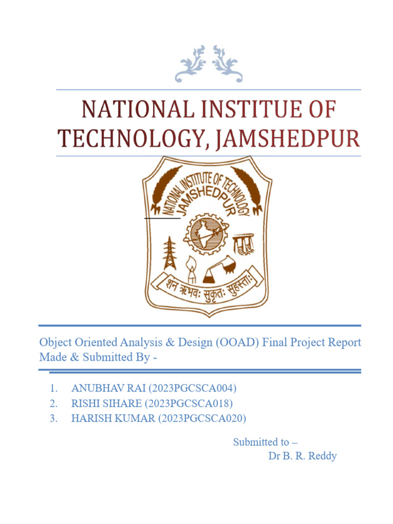 Object Oriented Analysis and Design | PDF