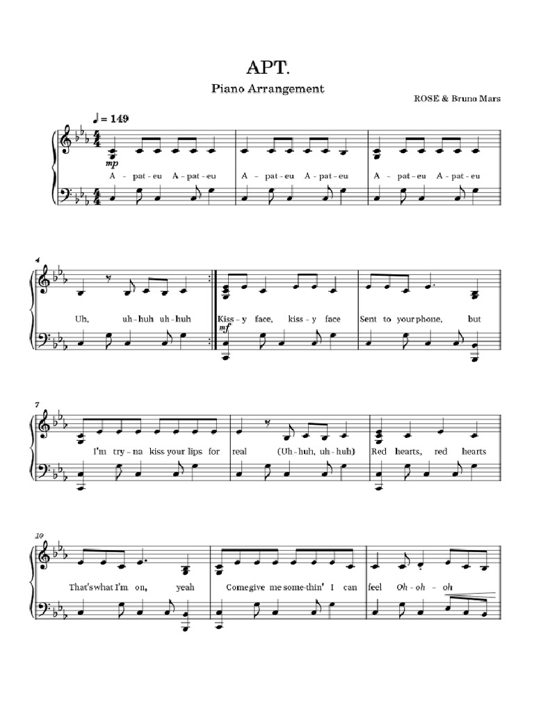 Pat Rose Featuring Bruno Mars | PDF