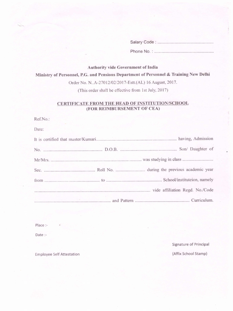 Reimbursement of CEA | PDF