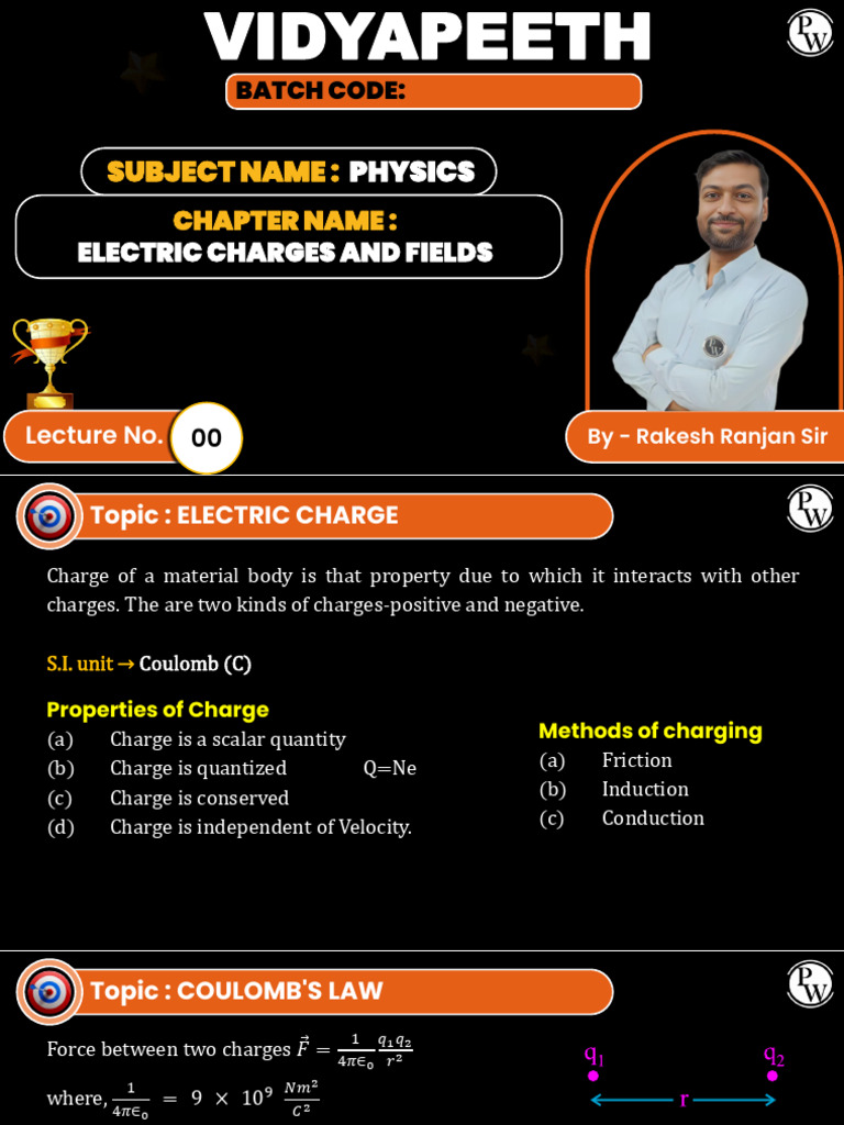 67f00e11c8d6c9b377638cb9 - ## - PPT - Lecture - Theory - Electrostatics ...
