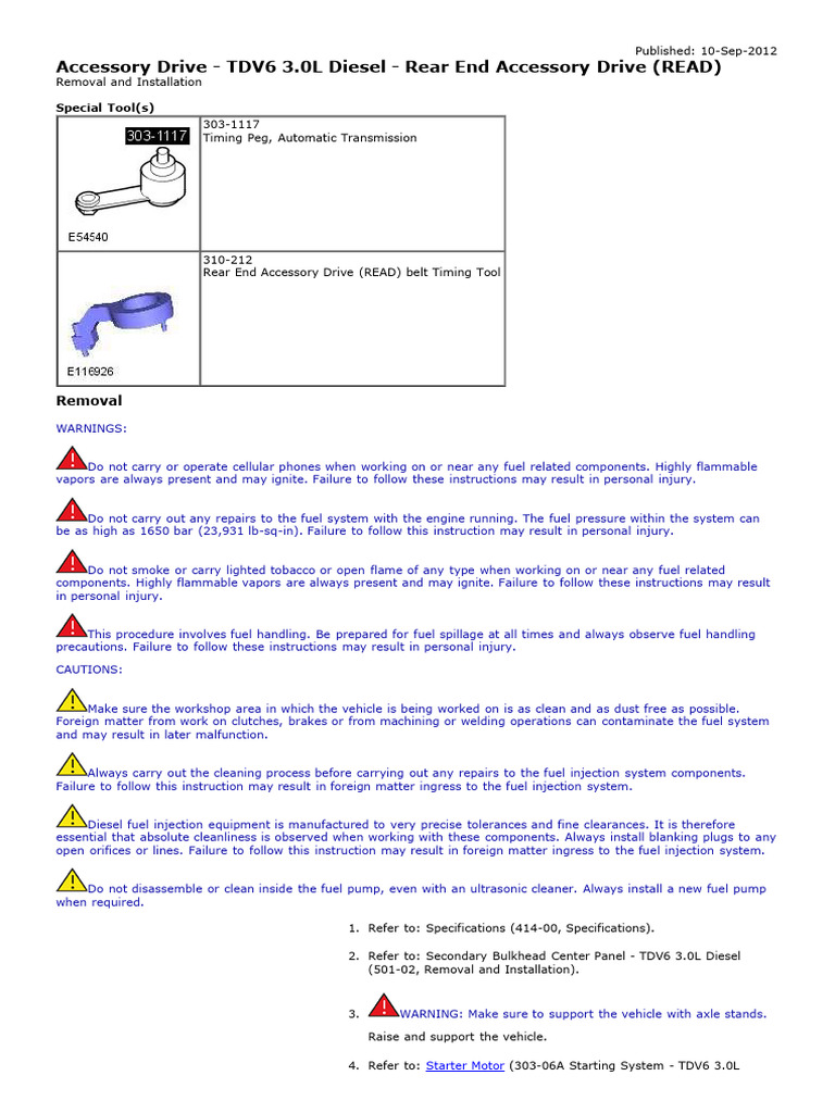 Fuel Pump SDV6 | PDF | Belt (Mechanical) | Diesel Engine