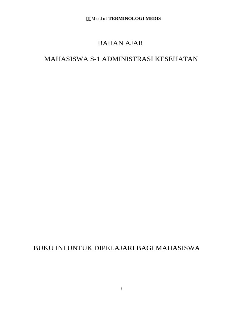 CONTOH SOAL Terminologi | PDF
