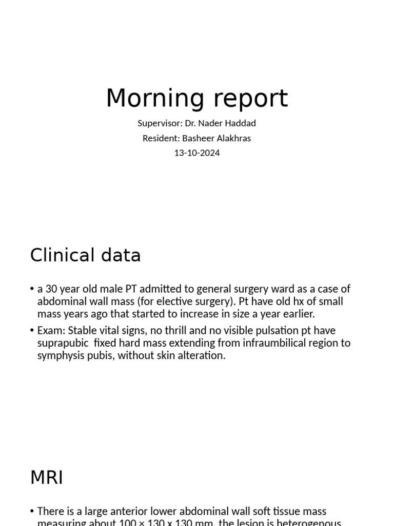 Morning Report ASPS | PDF | Metastasis | Melanoma