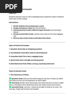 Scene Description Worksheets | PDF