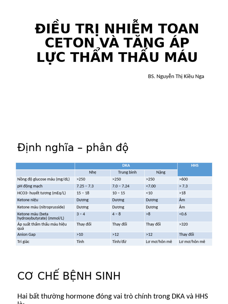 Điều Trị Nhiễm Toan Ceton Và Tăng Altt | PDF