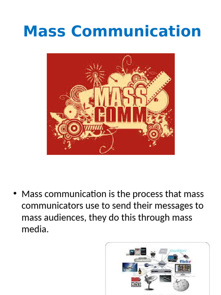 Mass Communication | PDF
