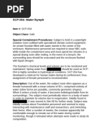 Enhanced SCP Document Template | PDF