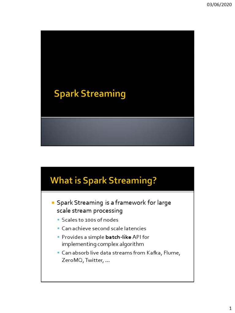 22 SparkStreaming BigData 2x | PDF | Apache Spark | Computer Science