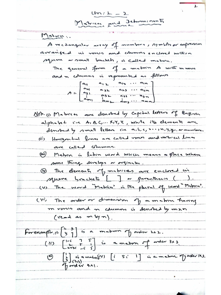 Matrices | PDF