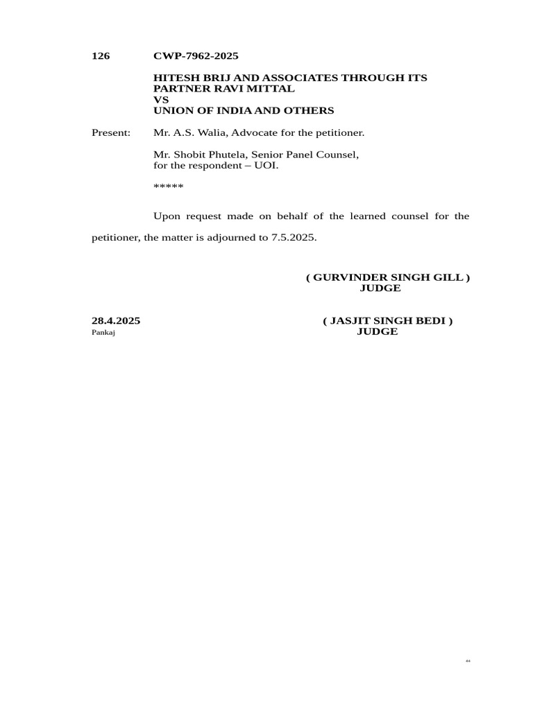 CWP 7962 2025 28 04 2025 Interim Order | PDF