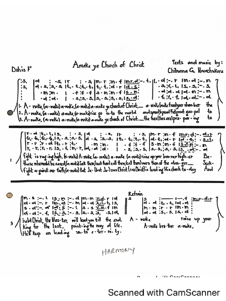 Awake Ye Church of Christ | PDF