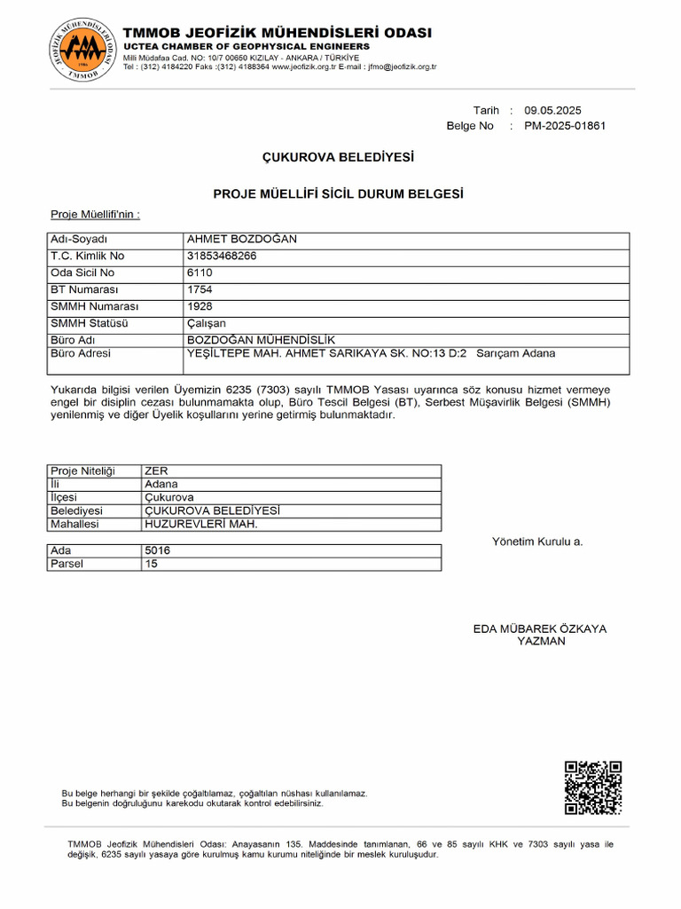 5016 Çukurovaa Oda | PDF