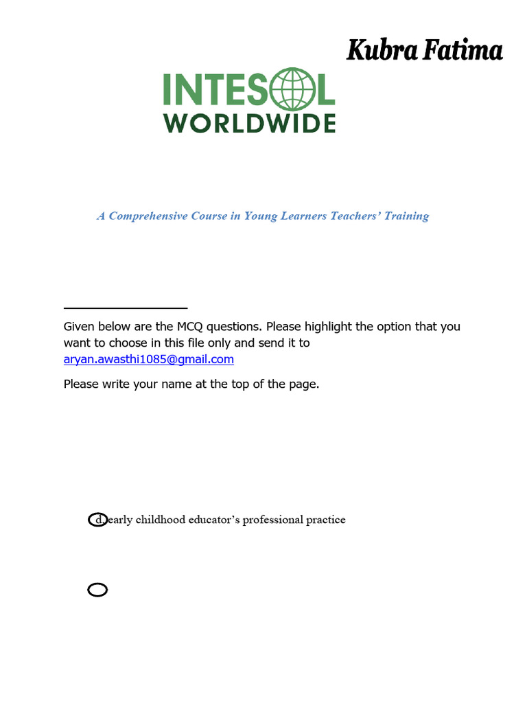 PG Dip MCQ Assignment For Phase 1 | PDF | Learning | Teachers