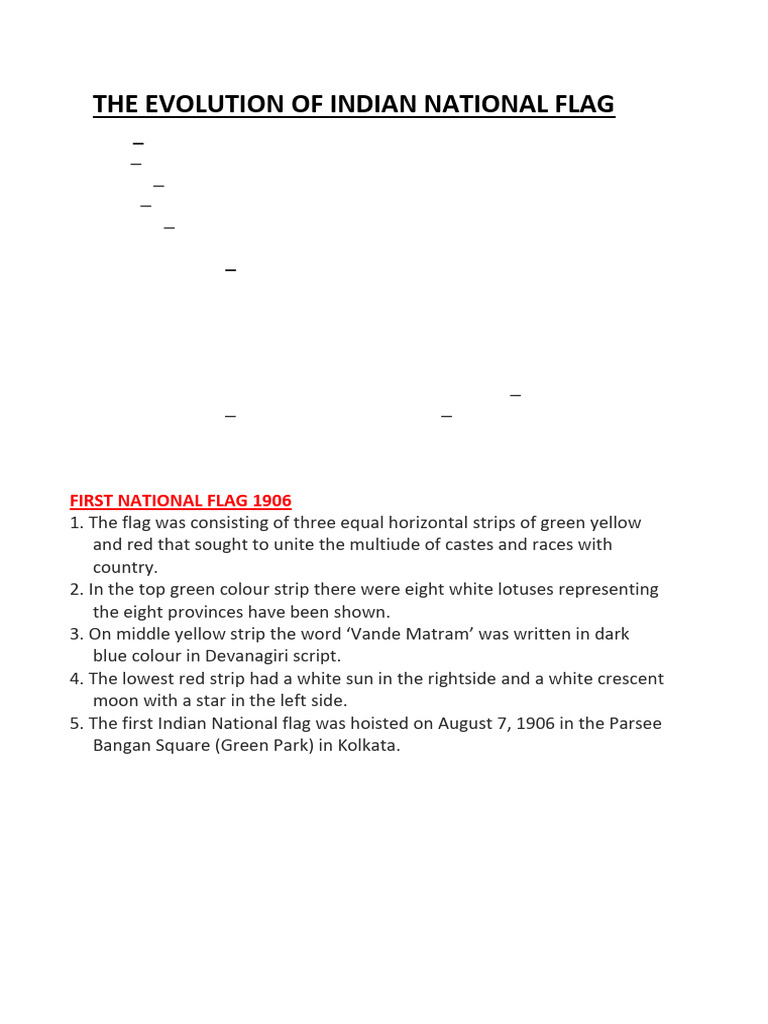 The Evolution of National Flag of India | PDF | National Symbols | Symbols
