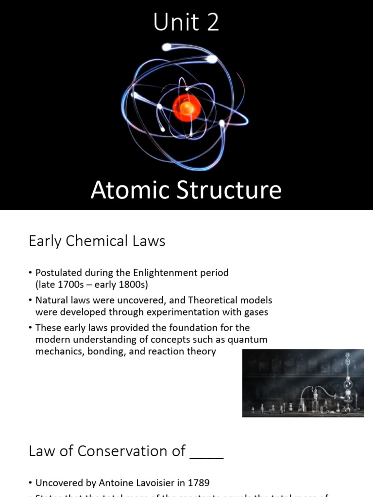 CHEM 103 Unit 2 Notes With Blanks | PDF | Mole (Unit) | Atoms