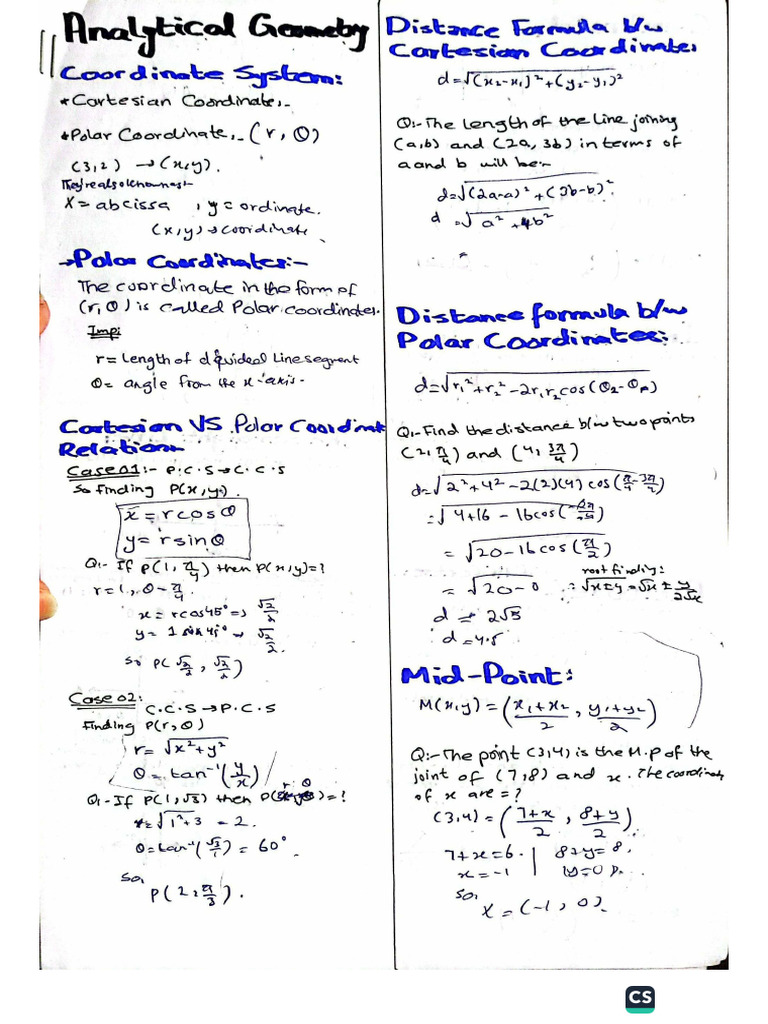 Analytical Geometry | PDF