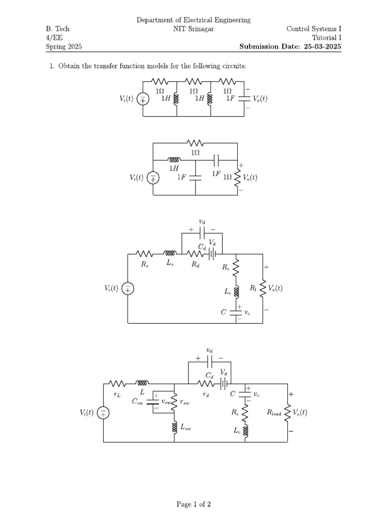 Tutorial 1 (1) | PDF