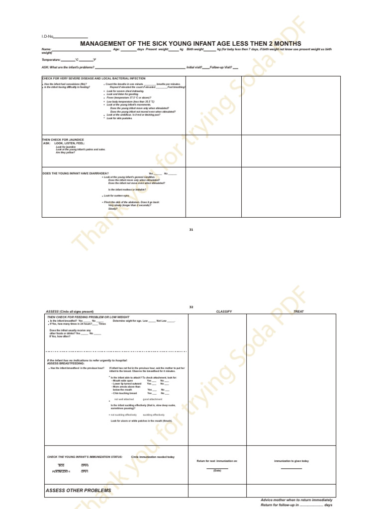 IMNCI Chart Booklet (New) PDF | PDF