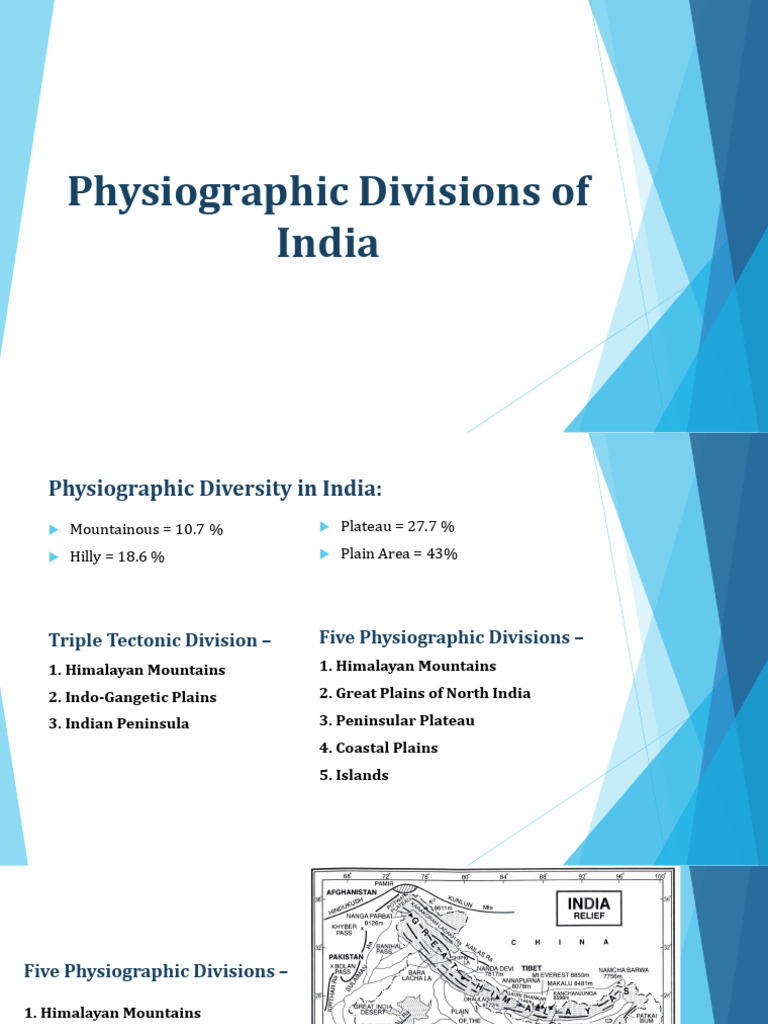 Physiographic Divisions of India Explained | PDF | Himalayas | Kashmir