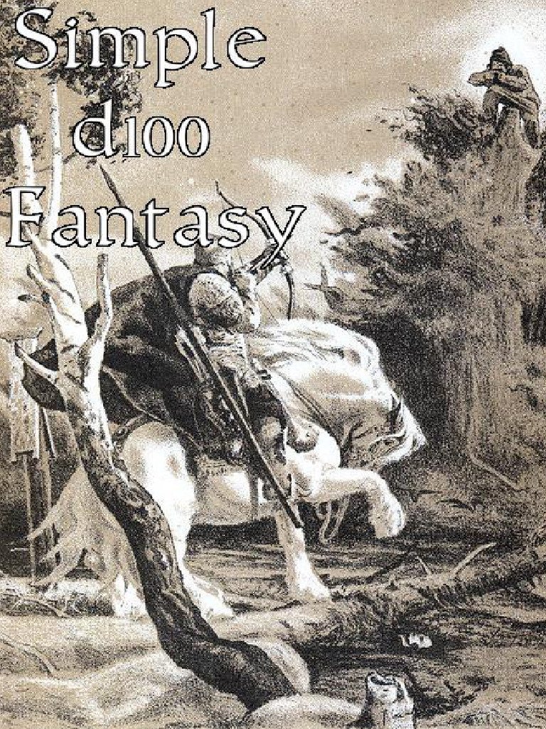 Simple d100 Fantasy Roleplaying Guide | PDF