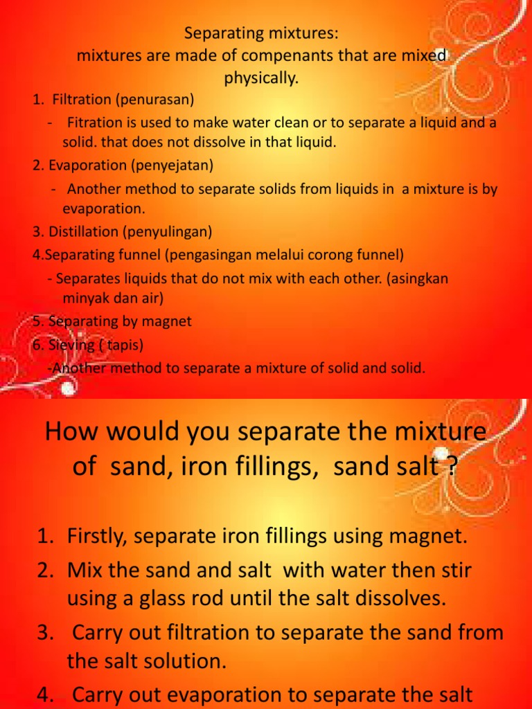 Chapter 4 Science Form 1 | PDF | Soil | Filtration