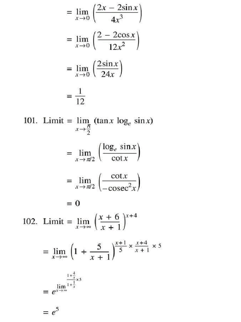Limit Part 8 | PDF