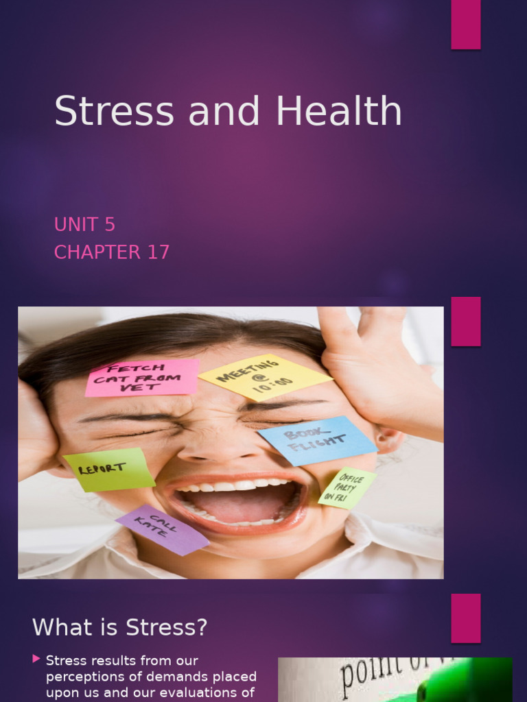 Q4 Psychology PPT4 Stress | PDF | Stress (Biology) | Anxiety