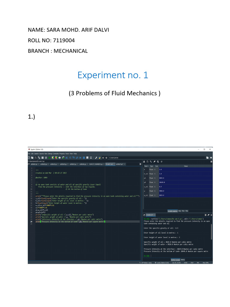(7119004) Experiment No. 2 Python Programming | PDF