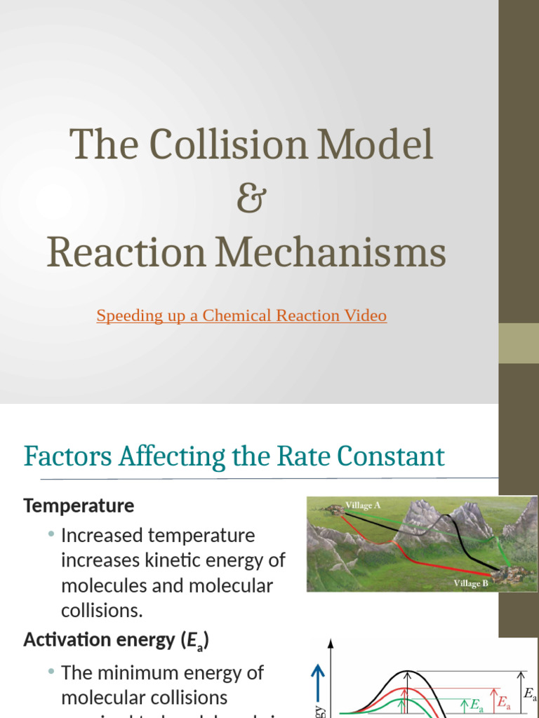 02 Collision Model and Reaction Mechanisms | PDF | Reaction Rate ...