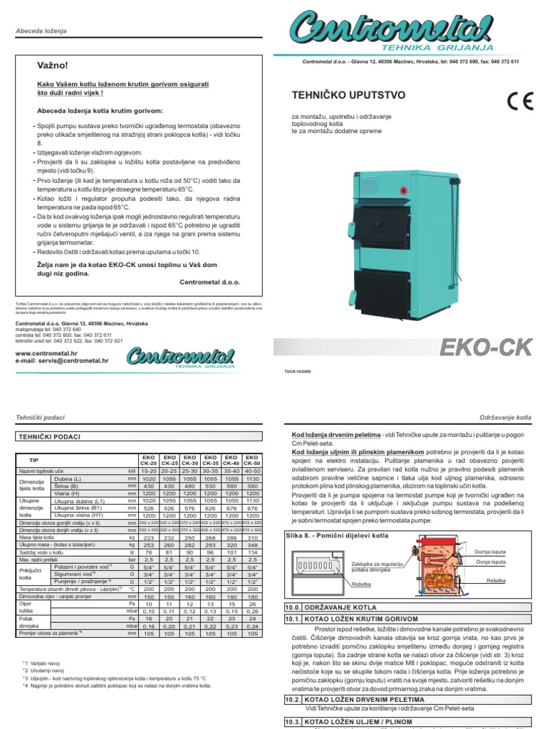 EKO CK Teh Upute 10 2009 | PDF