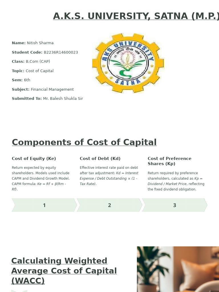 Cost of Capital Explained: WACC & Factors | PDF | Cost Of Capital ...