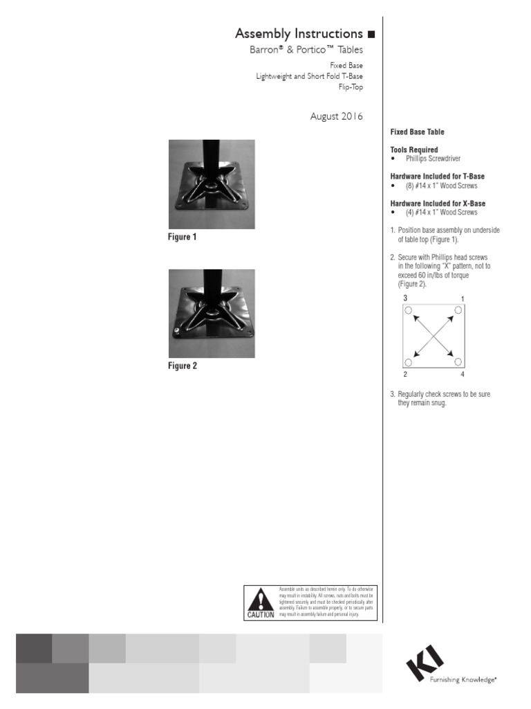 Barron Table | PDF | Screw | Nut (Hardware)